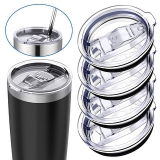 4x 20oz Spill-Proof Slider Lids for Skinny Tumbler Cups - Bed Bath ...