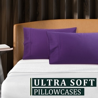 Pillowcase Set of 2 Soft Cotton with Envelope - Bed Bath & Beyond ...