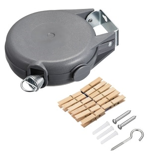 Retractable Clothesline 40 Feet Washing Line Easy Hanging with ...