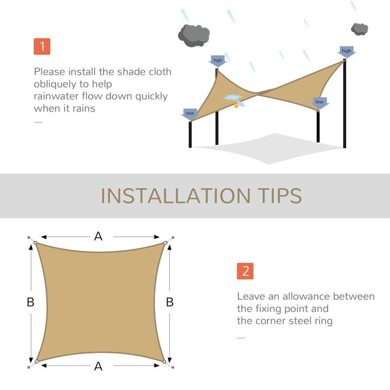 Outsunny 20' x 13' Outdoor Patio Rectangle Sun Shade Canopy - Overstock ...