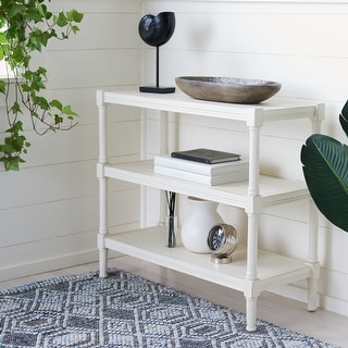 SAFAVIEH Rafiki 3-Shelf Console Table - 33.8" W x 13.8" L x 29.5" H ...