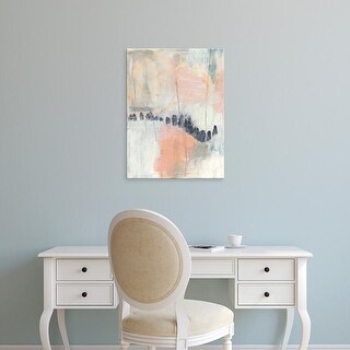 Easy Art Prints Jennifer Goldberger's 'Blush & Navy I' Premium Canvas ...