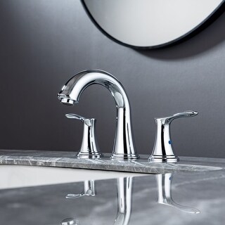 Widespread Bathroom Faucet Set with High Arc Design and Drip-Free ...