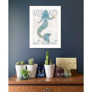 TrendyDecor4U "Mermaid at Heart" Framed Print Wall Art by Kate Sherrill ...