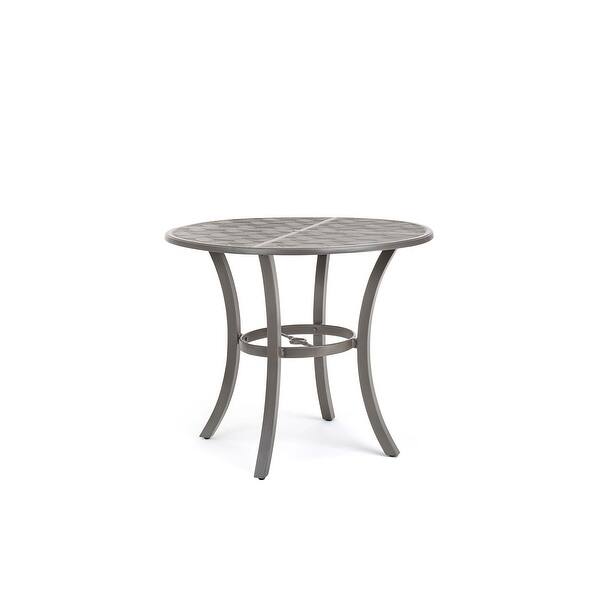 Aspen Sling 5 Piece Balcony Set with 4 Swivel Balcony Stools and Merge ...