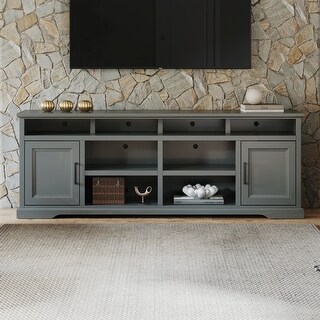 Bridgevine Home Cheyenne 86 Inch TV Stand Console for TVs up to 95 ...
