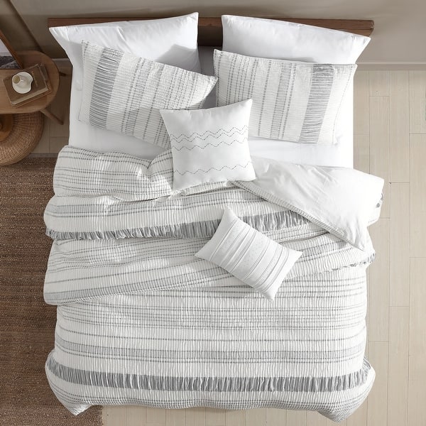 Riverbrook Home Sutton 5 PC Stripe Jacquard - On Sale - Bed Bath ...