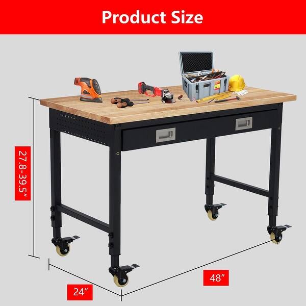 48" Adjustable Workbench - Bed Bath & Beyond - 40507254