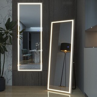 LED Aluminum Alloy Frameless Mirror - Transparent - Bed Bath & Beyond ...