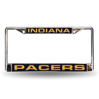 NBA Indiana Pacers Blue Laser Chrome Acrylic License Plate Wall Frame ...