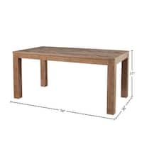 Aiden Fixed Top Wood Dining Table in Weathered Natural - N/A - N/A - On ...