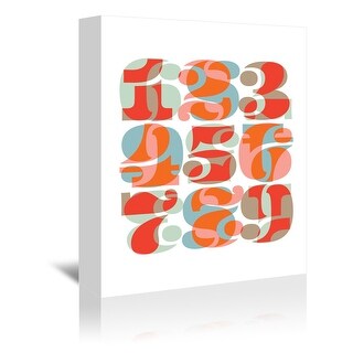 Americanflat - Numbers 1 by Visual Philosophy - 8"x10" Wrapped Canvas ...