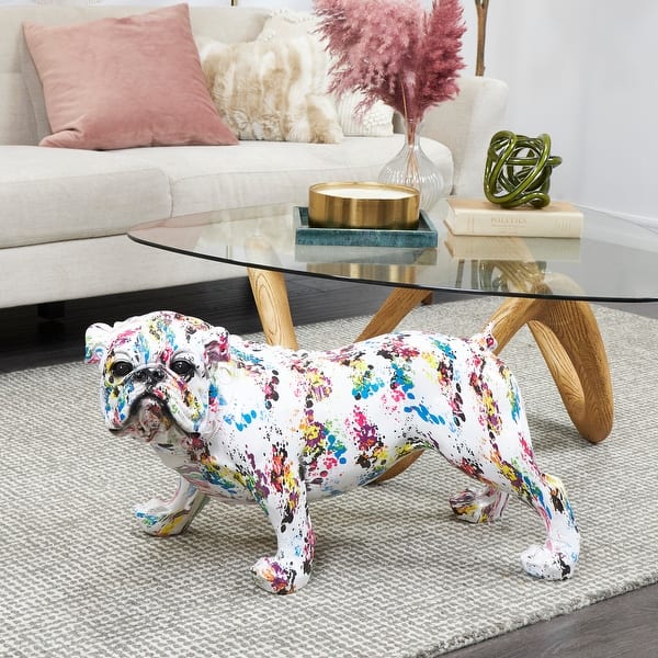 Multi Colored Resin Bulldog Sculpture - Bed Bath & Beyond - 38297394