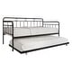 CraftPorch Minimalist Curved Edge Metal Twin Daybed with Trundle - Bed ...