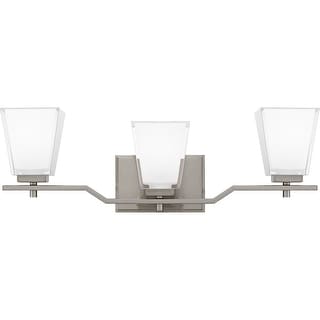 Myra 3-Light Brushed Nickel Vanity Light - Brushed Nickel - Bed Bath ...