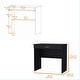 Desks, Modern Kaylor Storage Desk with Drawer and Shelf, 31.5inW, Black ...