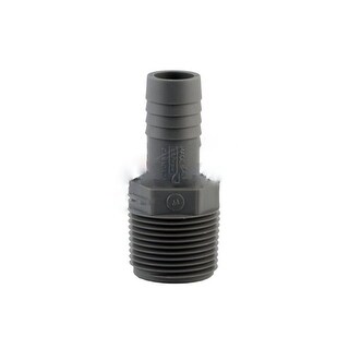 1.5 in. x 1.25 in.Black PVC Poly Male Reducing Adapter - Bed Bath ...