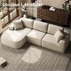 107-inch Modular Sectional Sofa with Chaise, Oatmeal Beige - Bed Bath ...