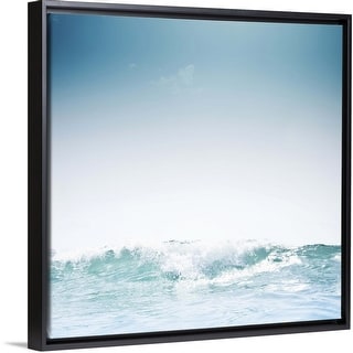 "Sea waves illuminated by sun light in hot sunny day." Black Float ...