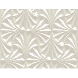 Sculpted Ivory Fans Wallpaper - Bed Bath & Beyond - 40824503