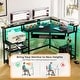 Triangle Corner Desk Small Computer Desk Storage Shelves - Bed Bath ...