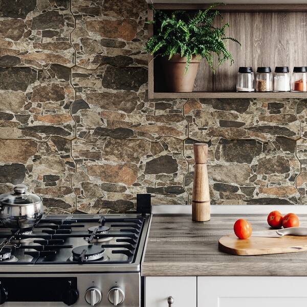 Merola Tile Rambla Arena 15.75" x 23.75" Porcelain Floor and Wall Tile ...