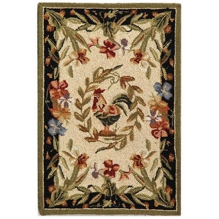 SAFAVIEH Handmade Chelsea Jasmyne French Country Rooster Wool Rug - On ...