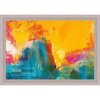 26x20 Frame Light Brown Oak Wooden Picture Frame with UV Acrylic, Foam ...