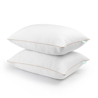 Martha Stewart Naturally Cool Memory Foam Cluster Pillow 2-Pack - Bed ...