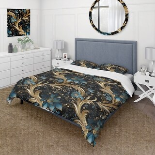 Designart "Gilded Splendor Paisley Pattern III" paisley Bedding Set ...