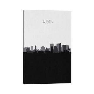iCanvas "Austin Skyline" by Ayse Deniz Akerman Canvas Print - Bed Bath ...
