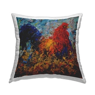 Stupell Impressionist Rooster Farm Animal Abstract Design Printed ...