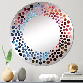 Designart "Hydrangea Blooms Blend With Rainbow II" Hydrangea Blue Wall ...