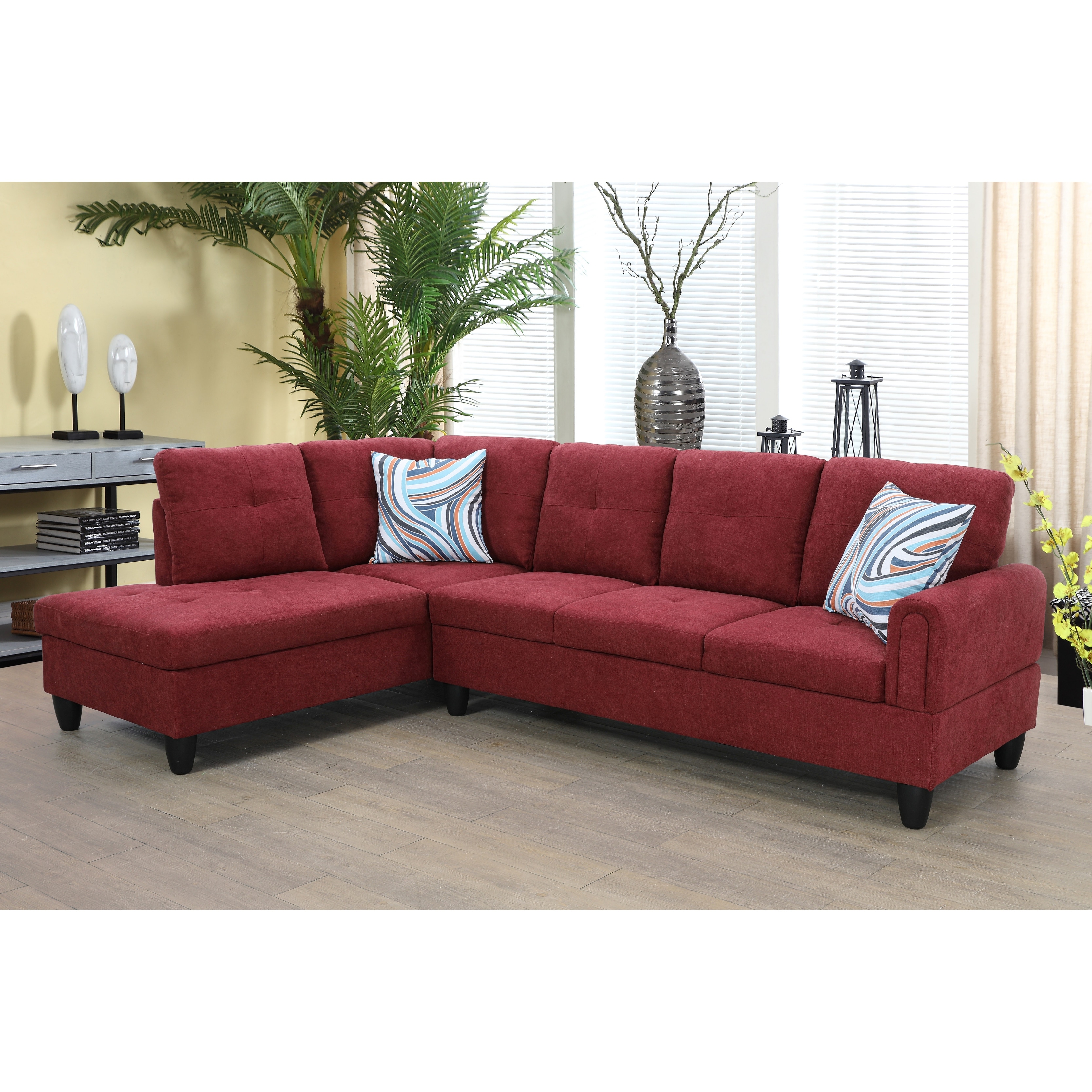 Burgundy Sectional Sofas - Bed Bath & Beyond