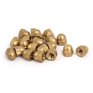 20pcs M5 Female Thread Nut DIN1587 Dome Cap Head Hex Tone - Brass Tone ...