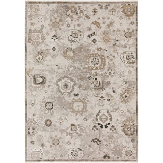 HomeRoots 3' X 5' Gray Oriental Area Rug With Fringe - 63 - Bed Bath ...
