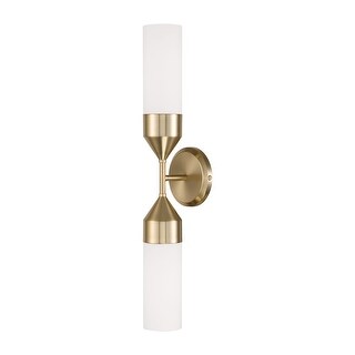 Devon 2-Light Sconce - 5"W x 25"H x 4.75"E - Bed Bath & Beyond - 40374571