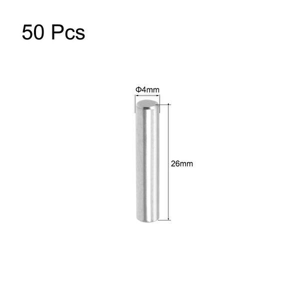 50Pcs 4mmx26mm Dowel Pin 304 Stainless Steel Shelf Support Silver Tone ...