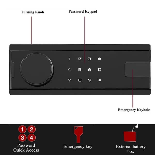 Digital Security Safe with Keypad and Key - On Sale - Bed Bath & Beyond ...