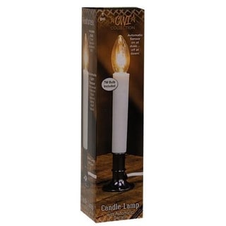 White Sensor Candle Lamp on Pewter Base 9" - 9” high. - Bed Bath ...