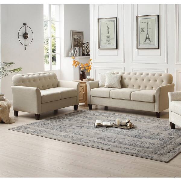 Lara Transitional Living Room Set with Button-tufted by HULALA HOME ...