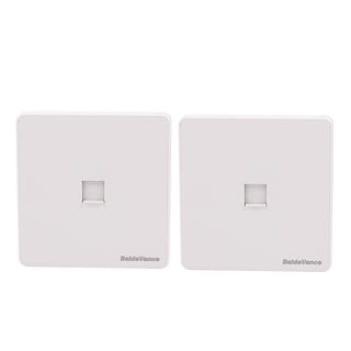 2Pcs One Port PC Computer Network Socket Outlet Wall Plate White CAT6 ...