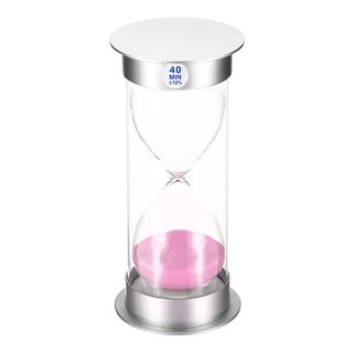 40 Minute Sand Timer, Sandy Clock Count Down Sand Glass, Pink Sands ...