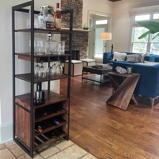 7 Tier Industrial Fully Assembled Barware Storage Rack - Bed Bath ...