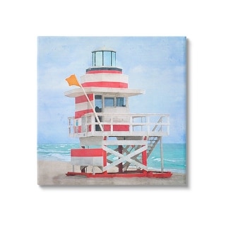 Stupell Summer Shore Hut Canvas Wall Art Design by LSR Design Studio ...