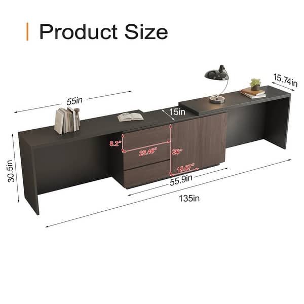 office table design size