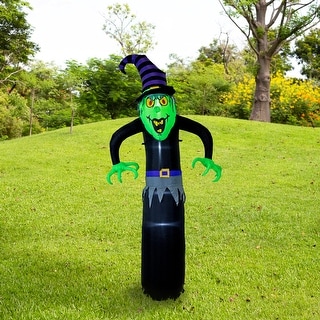 Sunnydaze 8’ Winifred the Wicked Witch Inflatable Halloween Decoration ...