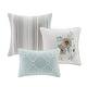 Roomfitters Full/Queen 6 Piece Cotton Quilt Set Elegant Floral ...