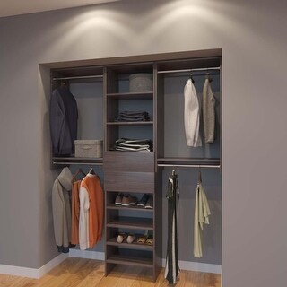 Modular Closets 6 FT Closet Organizer System - 72 inch - Style B - Bed ...