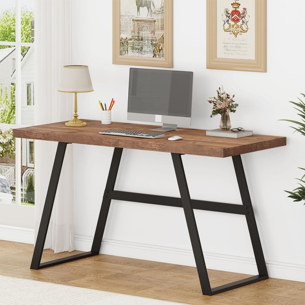 Wood and metal office furniture store